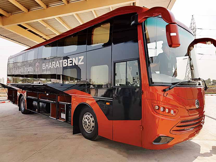 New 16-tonne bus from BharatBenz - Commercial Vehicle Magazine in India ...