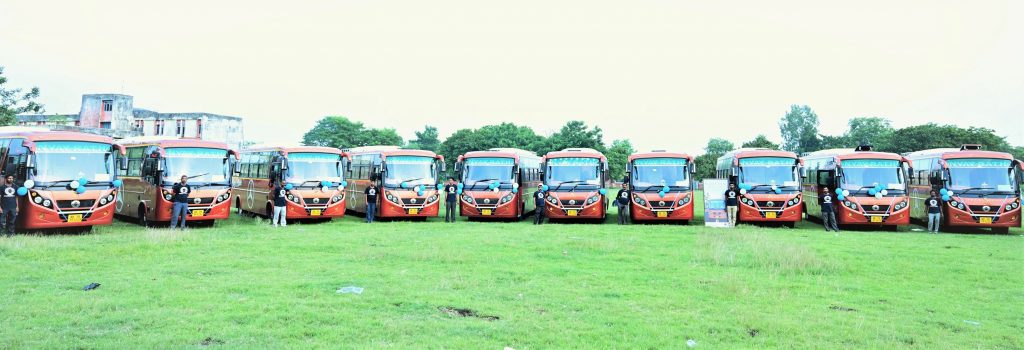 BharatBenz Delivers 20 Units of BharatBenz 1017 buses in Begusarai ...