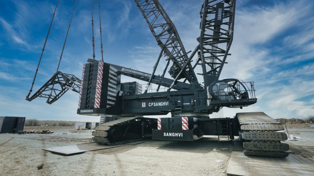 SANY Bharat delivered 4 units of its largest crawler crane to Sanghvi ...